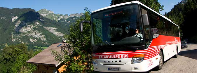Summer shuttles in the French Alps - Regular bus services in Vallée d'Aulps