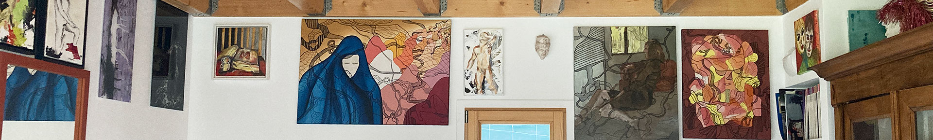 Saint-Jean-d'Aulps : Isabelle Magnin Professional Painter - Winter in ...