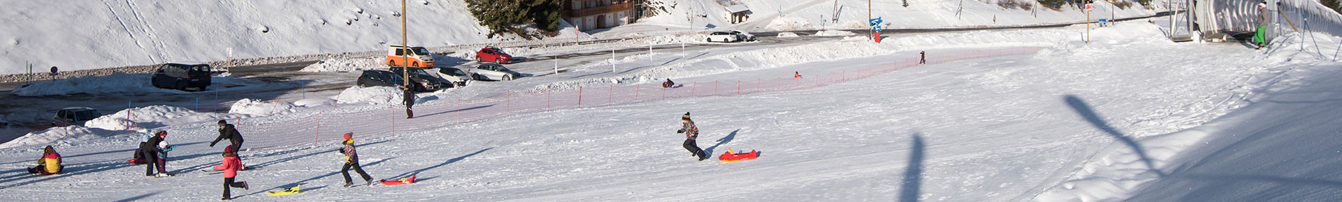 Piste de luge du Col du Corbier | Le Biot au ski | hotel